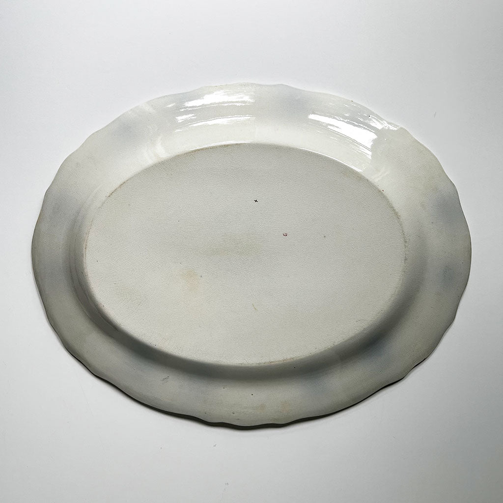 Vintage Transferware Floral Border Large Oval Platter – PATCH NYC