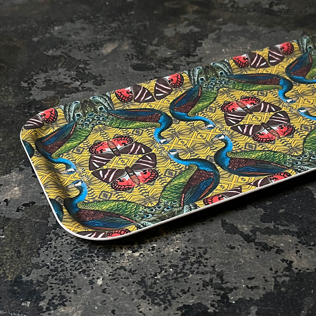 PATCH NYC Peacocks of the Calico Museum Small Rectangle Tray