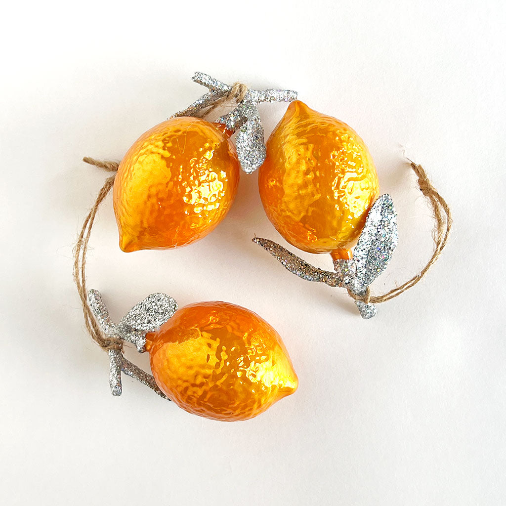Tuscan Lemon Glass Ornament – PATCH NYC
