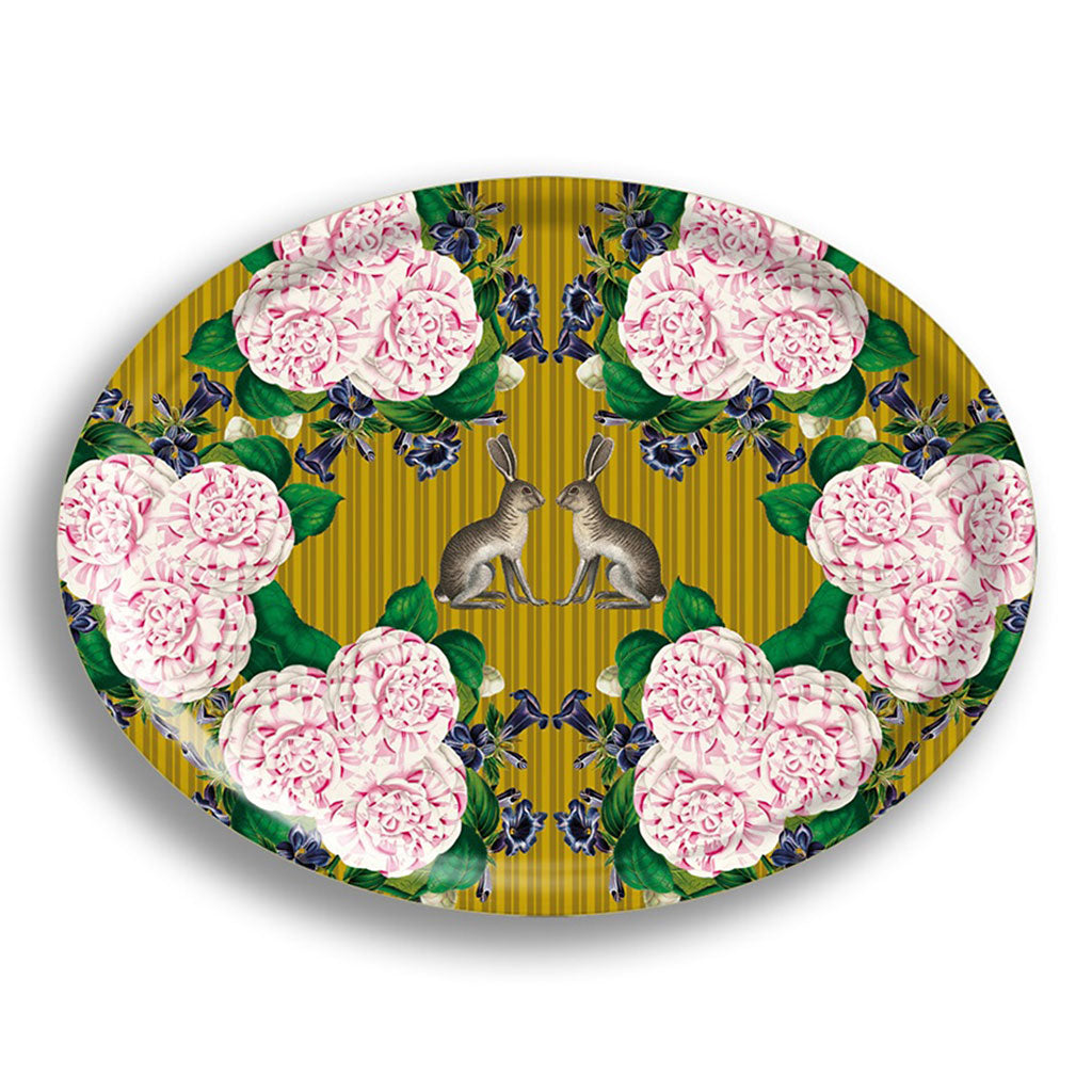 PATCH NYC Two Rabbits Oval Tray